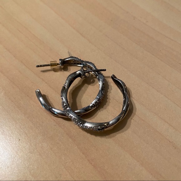 Jewelry | Small Fake Diamond Hoops | Poshmark